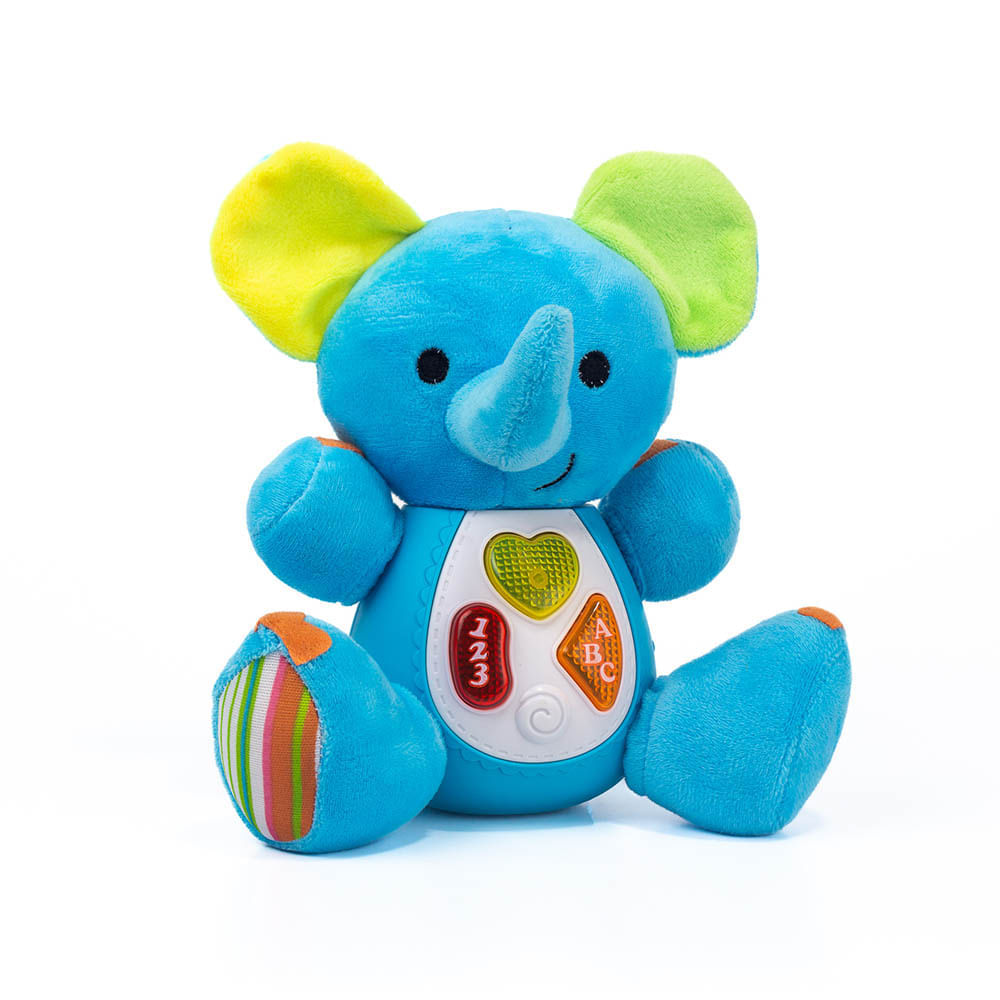 Peluche Elefante Interactivo Con Luces Y Sonidos