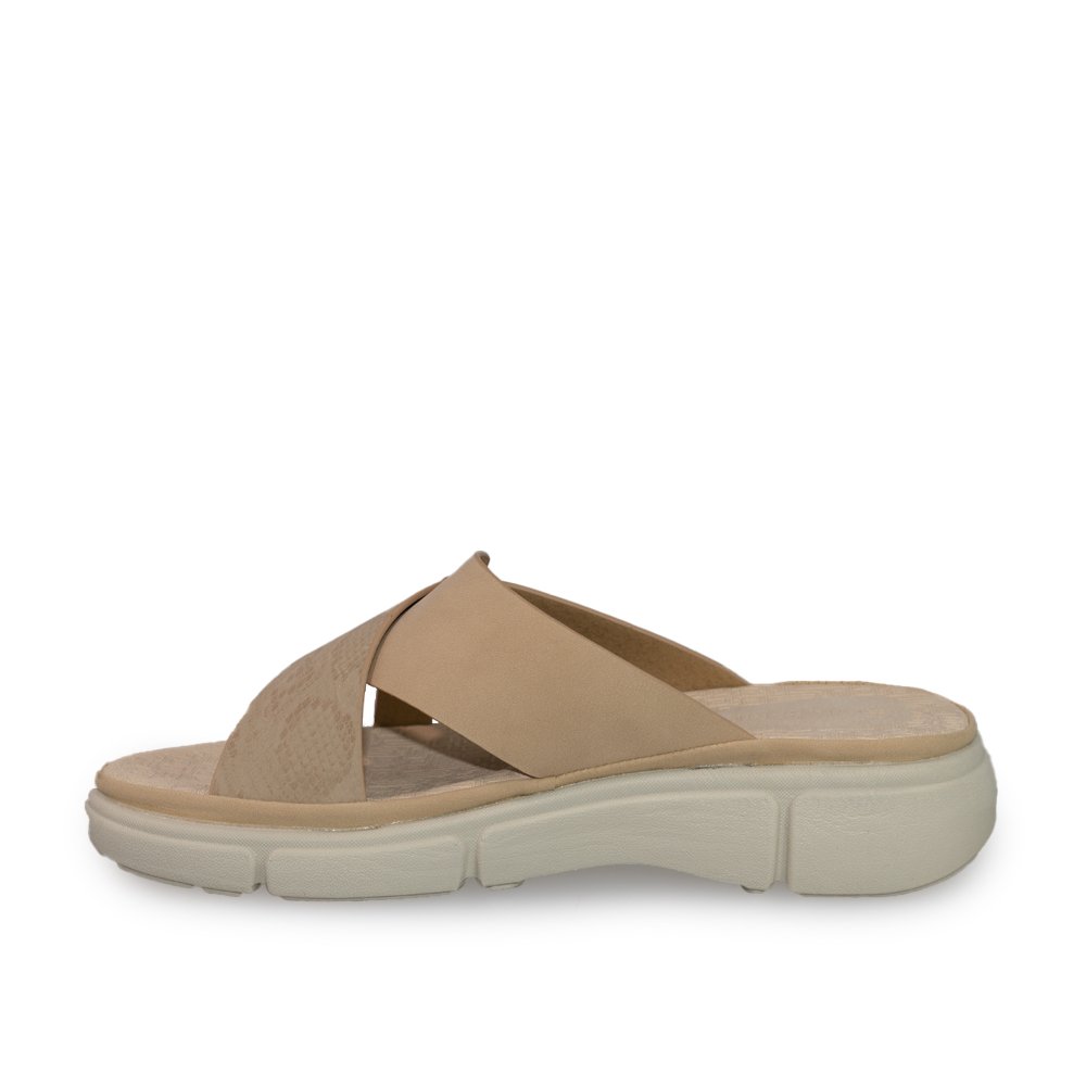 SANDALIAS MUJER MARCA VIA SPRING COLOR BEIGE