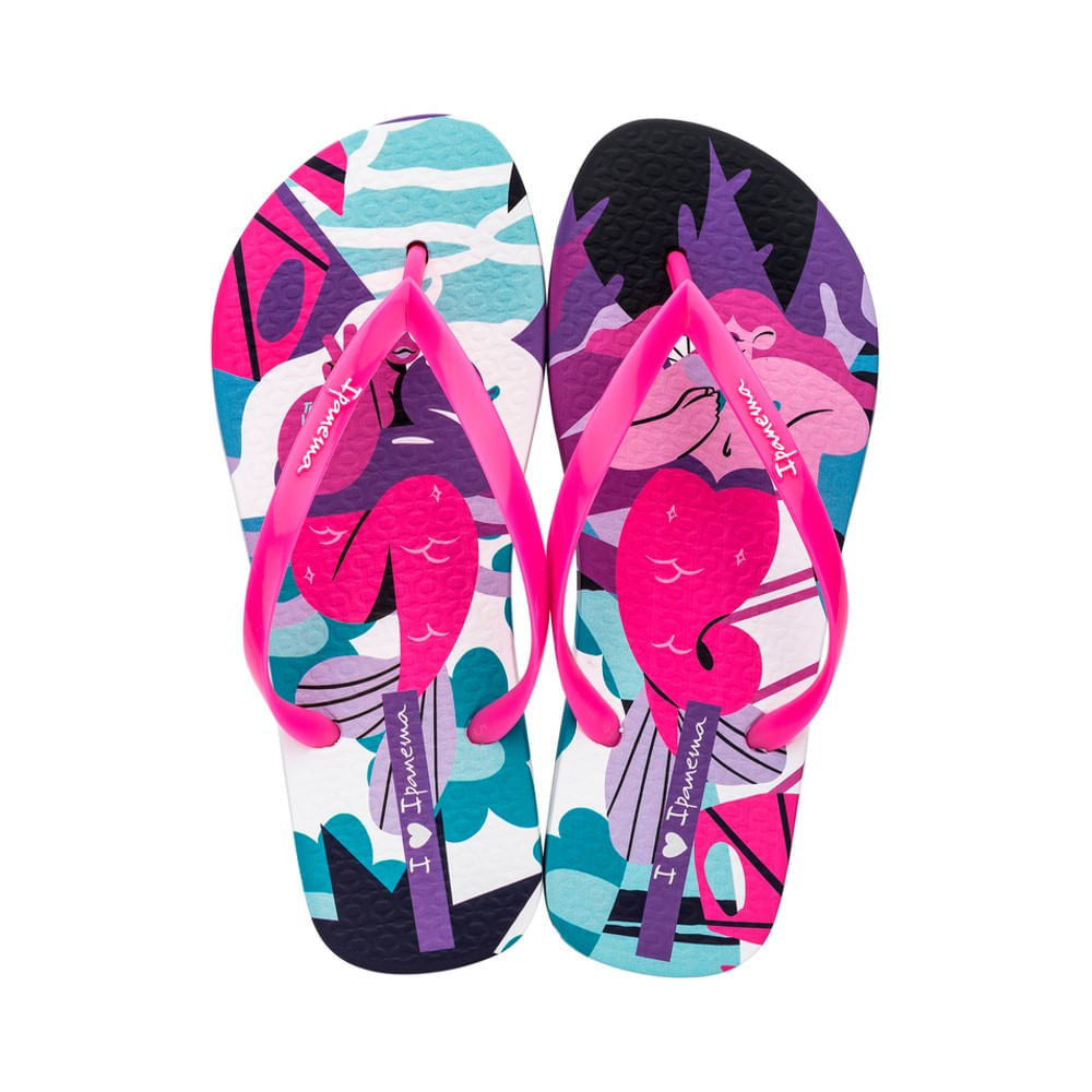 SANDALIAS MUJER MARCA IPANEMA COLOR BLANCO-ROSA