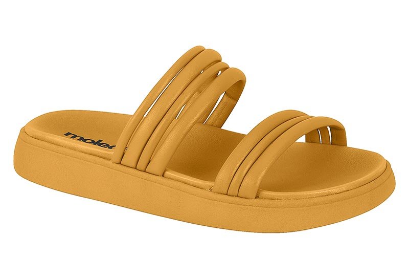 SANDALIAS MUJER MARCA MOLECA COLOR MOSTAZA