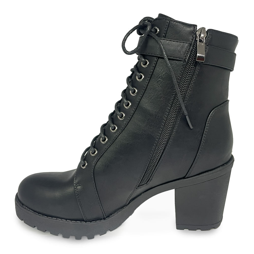 BOTAS MUJER MARCA VIA SPRING COLOR NEGRO