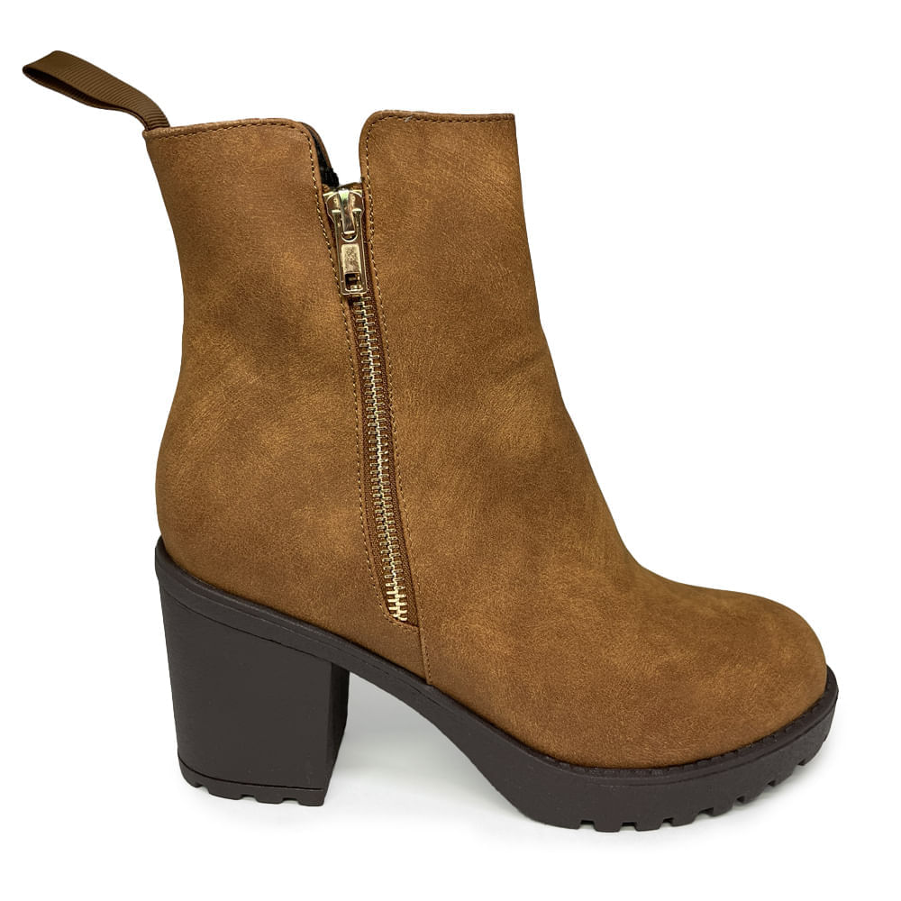 BOTINES MUJER MARCA VIA SPRING COLOR CAFÉ