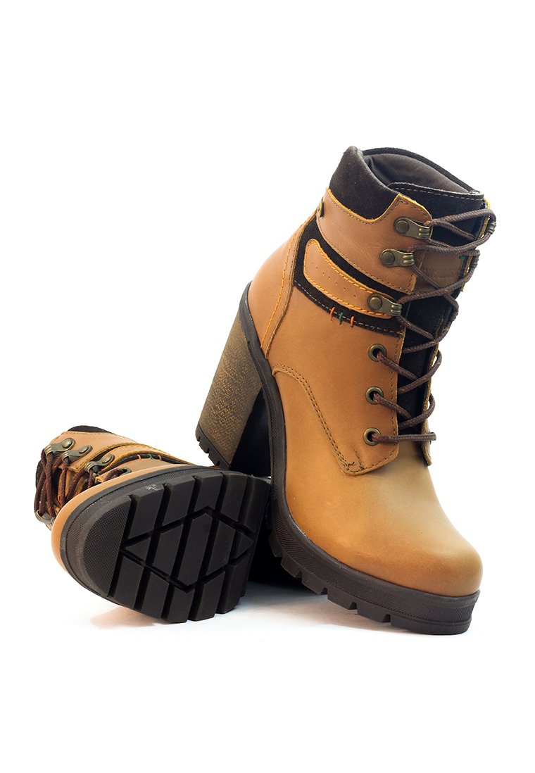 BOTINES MUJER MARCA SAN POLOS COLOR MIEL