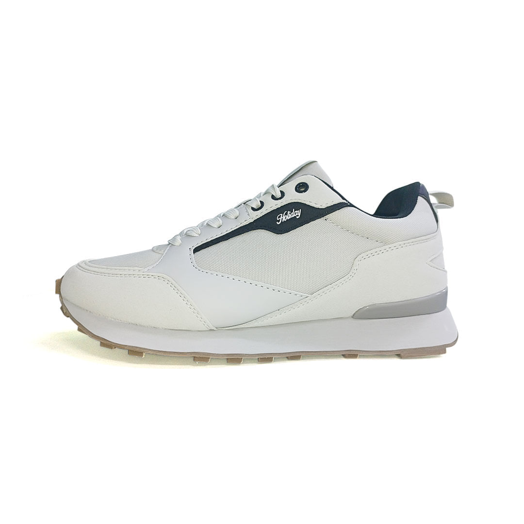 TENIS HOMBRE MARCA HOLIDAY COLOR BLANCO-GRIS