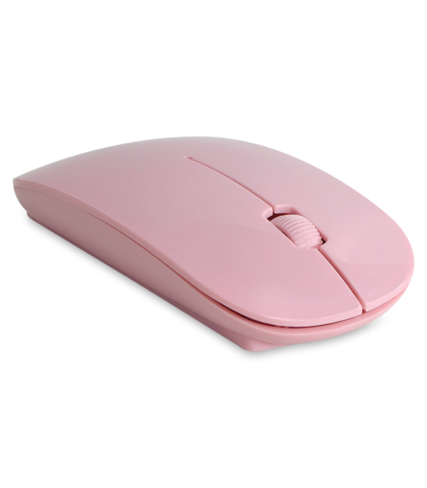 Mouse Plano Inalambrico USB Rosado