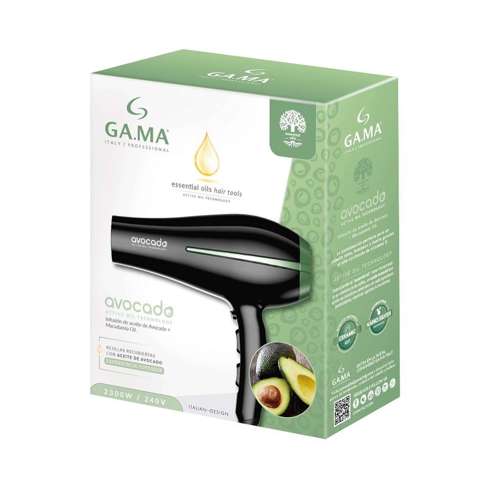 Secador para Cabello Gama Bora Avocado Negro Secador para Cabello Gama Bora Avocado Negro