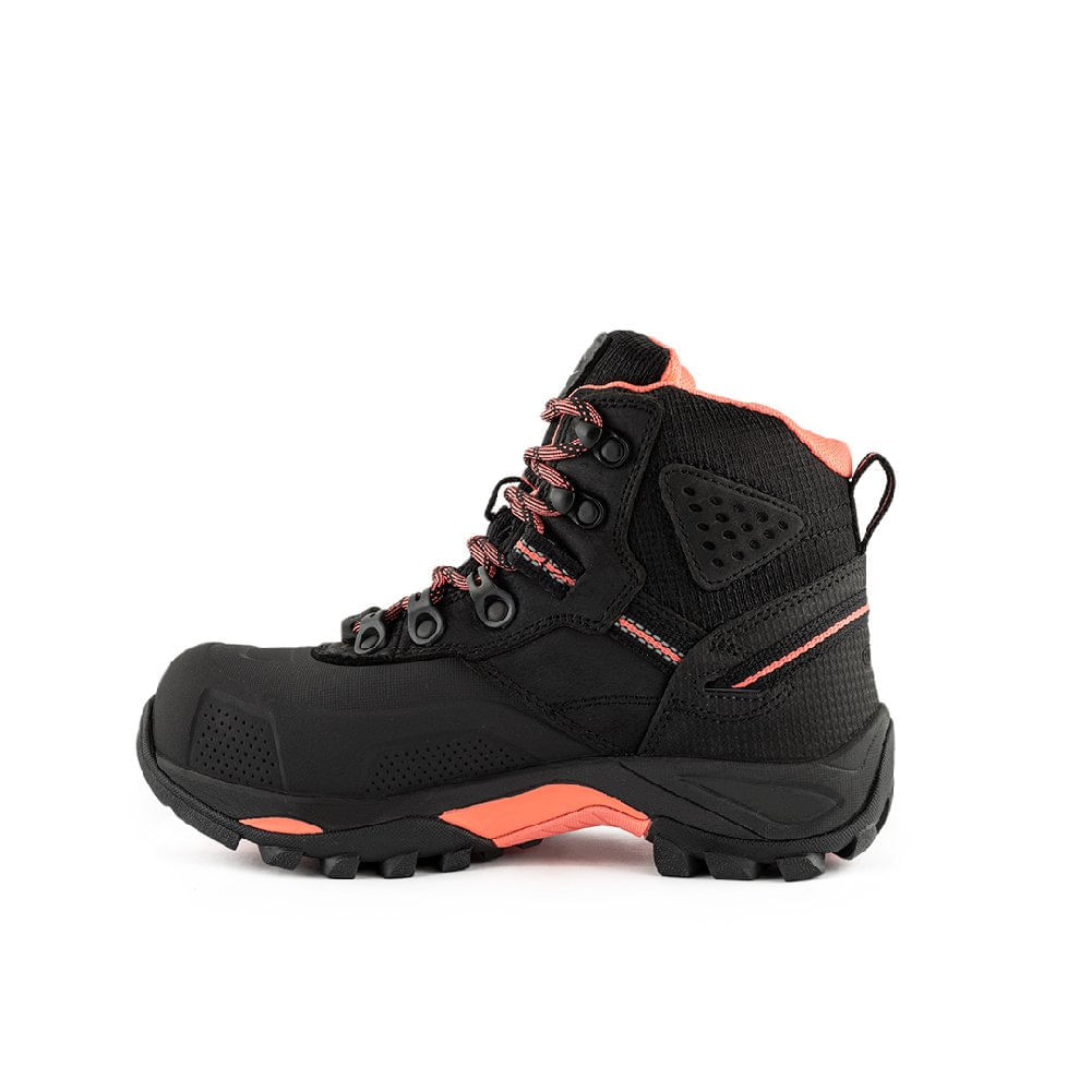 BOTAS MUJER KUMBRE COLOR NEGRO Y ROSA