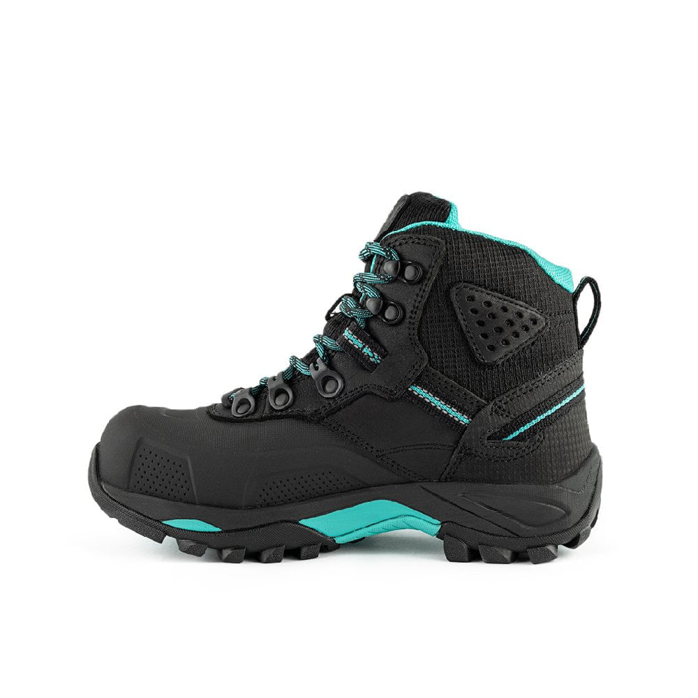 BOTAS MUJER KUMBRE NEGRO AGUA MARINA