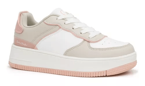 TENIS MUJER MARCA OP BLANCO Y ROSA