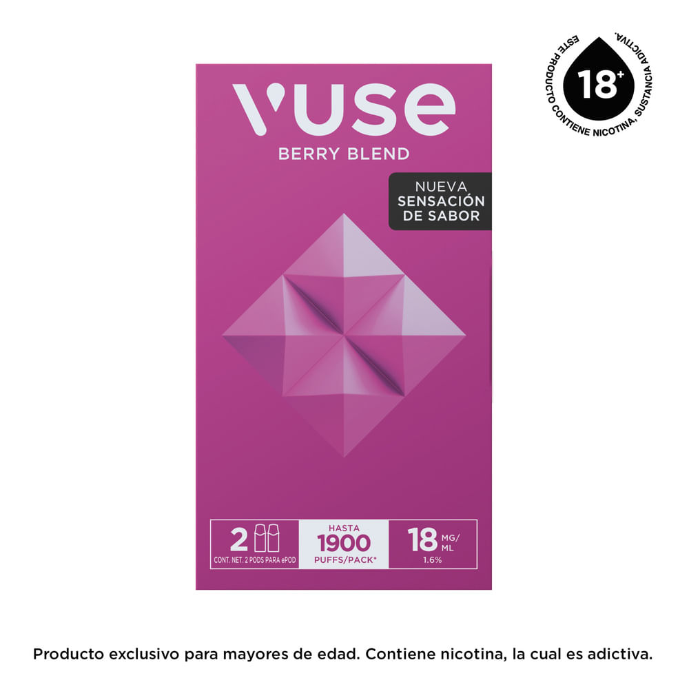 CAPSULAS VUSE BERRY BLEND 18MG