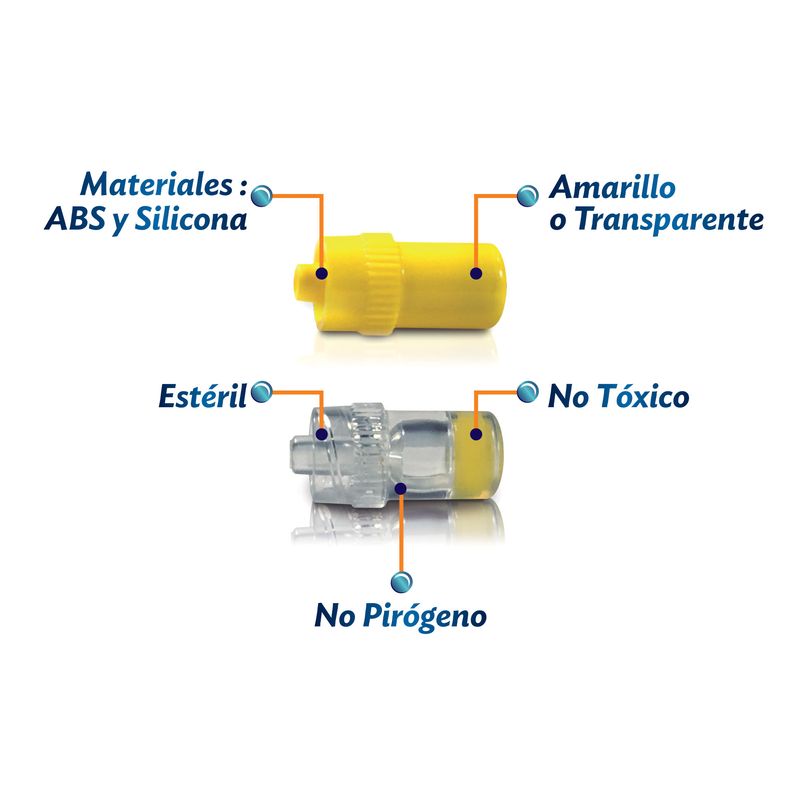 TAPON HEPARINIZADO TRANSPARENTE