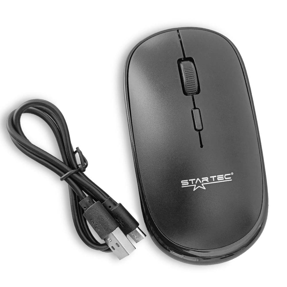 Mouse Inalámbrico USB Star Tec Negro