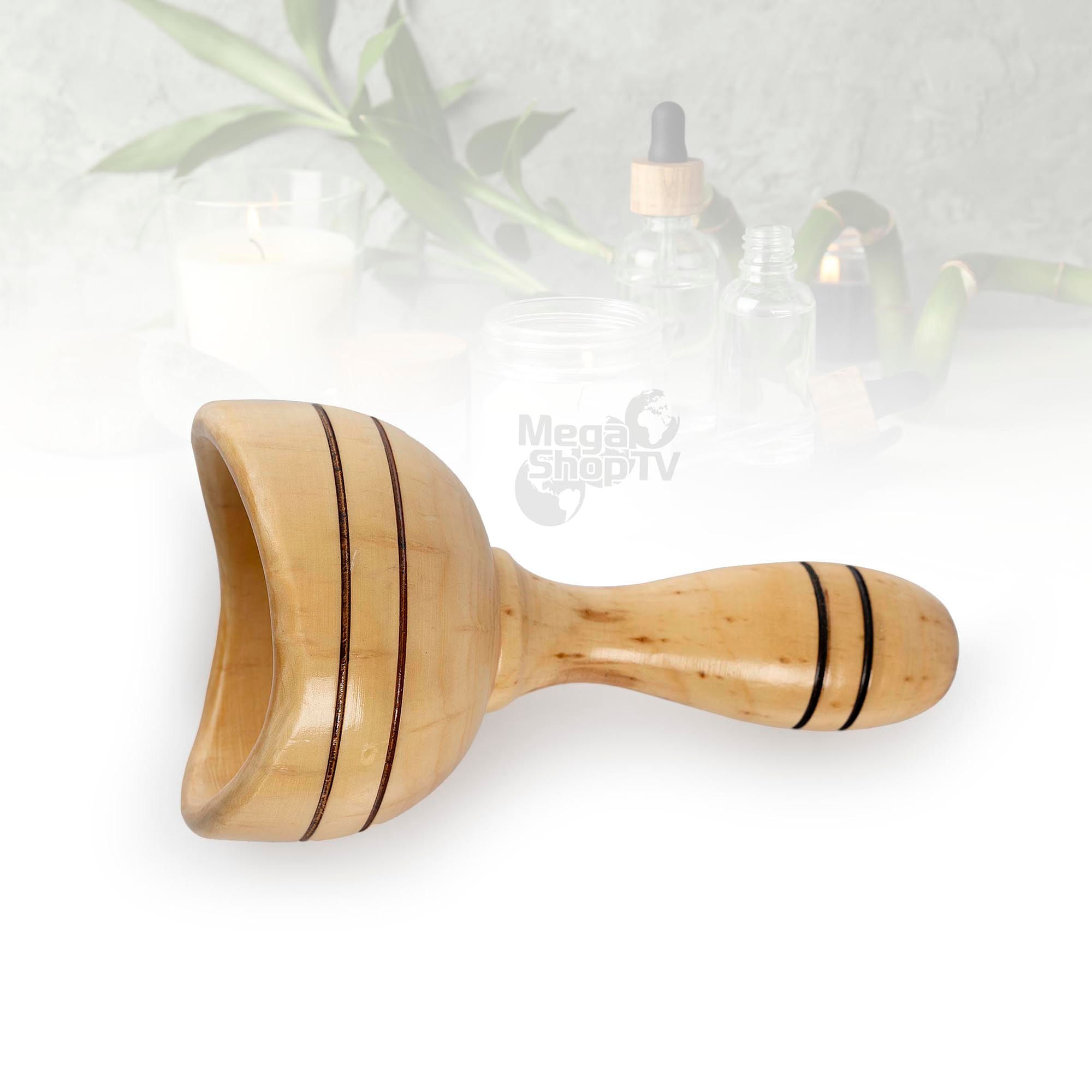 Copa sueca en madera maderoterapia, drenaje linfático celulitis